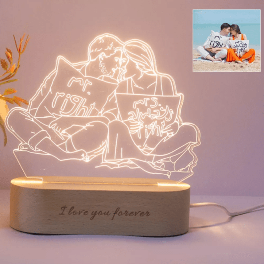 Lámpara LED 3D Personalizada