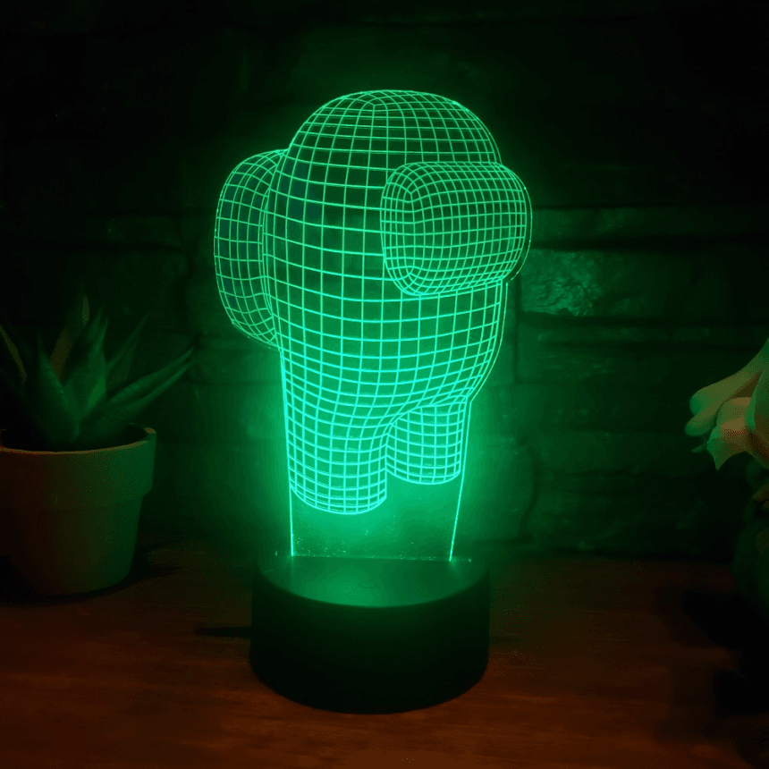 Lámpara Led 3D Among Us